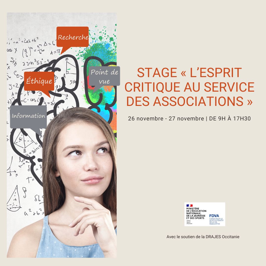 Formation "L'esprit critique au service des associations" | Coopere34